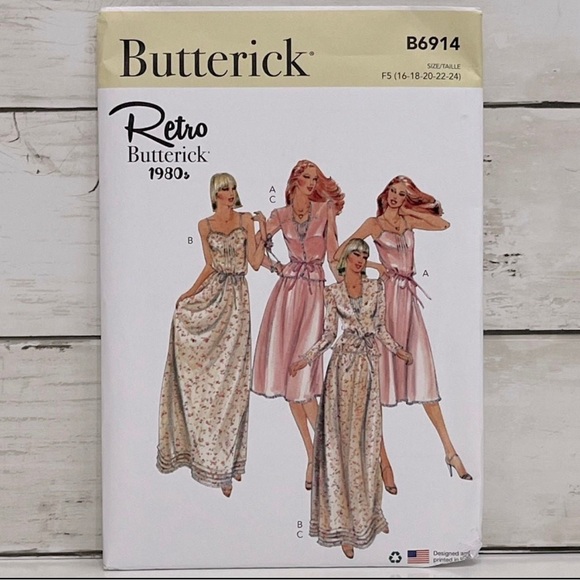 Butterick | Dresses | 5 For 25 Butterick B694 Retro 198s Sewing ...